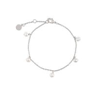 China 925 Sterling Silver AAAA Grade Freshwater Pearl Charm Bracelet for Women and Men for sale
