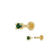 China YUNCHENG High Quality Cubic Zircon 925 Silver Flat Back Earrings for sale
