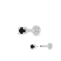 China YUNCHENG High Quality Cubic Zircon 925 Silver Flat Back Earrings for sale