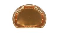 China Custom Plastic Blister Pack Golden PP Disposable Plastic Plate for sale