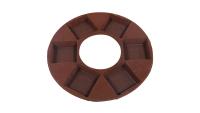 China Round Dessert Packaging Boxes Coffee Color Plastic Eco Protection for sale