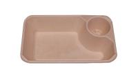 China Stripped Round Oval Disposable Plastic Lunch Box Custom With Lid for sale