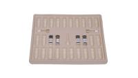 China ABS PVC PET Beige Flocked Blister Tray Custom Made for sale
