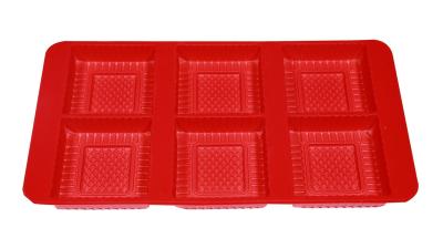 China Composite Materials Bright Red Flocked Tray Company for sale