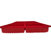 China Red Velvet Plastic Blister Tray Six Compartments Blister Pack Tray For Snacks for sale