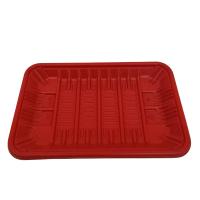China Red Black Plastic Blister Pack PP Disposable Food Packaging Tray for sale