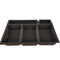 China Black PVC Blister Tray Custom Velvet Plastic Pack With Good Protection for sale