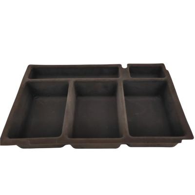 China Black PVC Blister Tray Custom Velvet Plastic Pack With Good Protection for sale