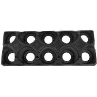 China Customizable Plastic Blister Pack 10 Holes Round Pot Carrying Trays for sale