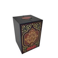 China Kraft Packaging Cardboard Paper Box Recyclable With Gold Foil for sale