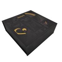China Golden Stamping 3C Digital Rigid Box Paper Packaging Box With Frosted Texture for sale