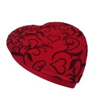 China Custom Heart Shaped Cardboard Box Chocolate Gift Box With Silk Cloth for sale