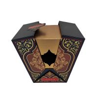 China Kraft Packaging Cardboard Paper Box Recyclable With Gold Foil for sale