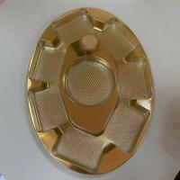 China Customized Gold PP Plastic Blister Insert Trays Luxury Plastic Tray Insert For Chocolate Cake Dessert Cookie for sale