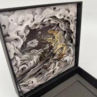 China Custom Wholesale Special Decoration Book Styling Gold Foil Packaging Boxes For Brand for sale