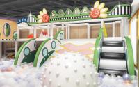 China Dreamland Pastel Color Soft Play Equipment 400W Indoor Playground with CE Certification and Custom Size Options for sale