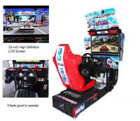 China Single Player Outrun Car Racing Game Machine 32 Inch Screen 250W for Amusement Park for sale