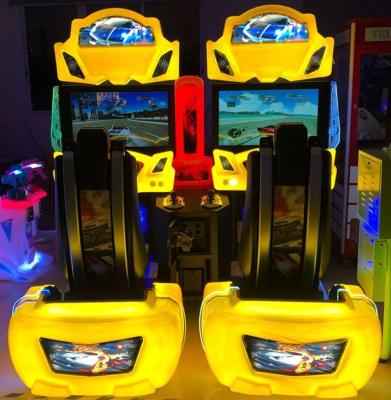 China 32 Inch Luxury Outrun Car Racing Game Machine - 400W Power, 300kg Weight, Coin-Operated Arcade System for sale
