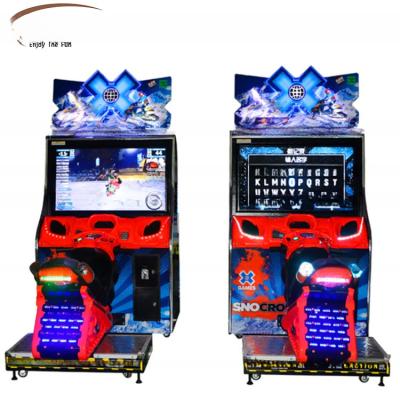China Snowmobile Arcade Motorcycle Simulator Machine with 42-inch LCD HD Display, 400W Power, 150kg Weight for Commercial Game Zones for sale