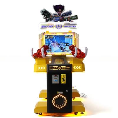 China Commercial Coin-Op Shooting Arcade Cabinet 103x71x168cm 1500W Double Player Video Gun Game Machine for sale