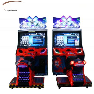 China Coin Operated Motorcycle Racing Arcade Machine 2010x1150x2100 CM with 400W Power Consumption for sale