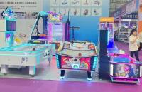 China Coin-Operated Air Hockey Table 220V with Ticket System - 210x120x105cm Commercial Arcade Machine for sale