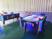 China Coin Operated Air Hockey Game Machine 210x120x105cm Two Players Sports Arcade Equipment for sale