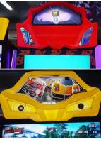 China 32 Inch HD LCD Coin Pusher Arcade Racing Game Machine 400W Single Twins Amusement for sale