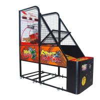 China Dreamland Coin Operated Arcade Basketball Machine 230x100x240cm with Ticket Redemption System and 400W Power for sale