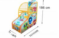 China Children Mini Arcade Basketball Game Machine 155×80×190cm with CE Certification for Fun Centers and Game Zones for sale