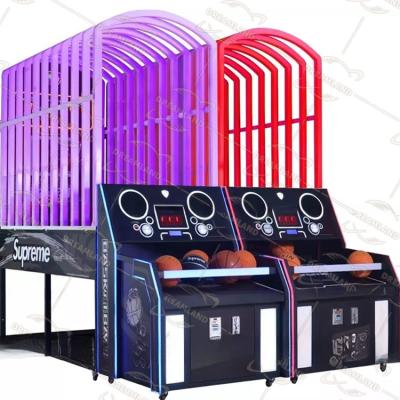 China Coin Operated Slam King Basketball Machine 322cm x 112cm x 278cm with 450W Power for Indoor Entertainment for sale