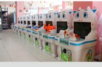 China Dreamland Cute Cow Parkour Video Game Machine - 4-in-1 Coin Pusher 64×72×118CM for Children for sale