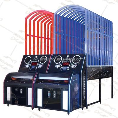 China Slam King Basketball Arcade Game Machine - 322cm x 112cm Coin Operated with 450W Power Consumption for sale