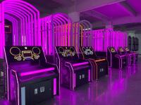 China Slam King Basketball Arcade Game Machine - 322cm x 112cm Coin Operated with 450W Power Consumption for sale