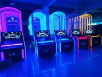 China Slam King Basketball Arcade Game Machine - 322cm x 112cm Coin Operated with 450W Power Consumption for sale
