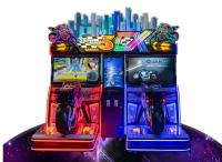 China Dreamland Coin Operated Super Car Racing Arcade Game 42 Inch Screen 400W Arcade Racing Simulator Machine for sale