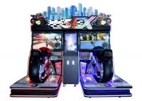 China Dreamland Coin Operated Super Car Racing Arcade Game 42 Inch Screen 400W Arcade Racing Simulator Machine for sale
