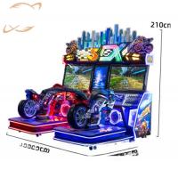 China Dreamland Coin Operated Motorcycle Arcade Racing Game Machine 42 Inch Screen 400W for sale