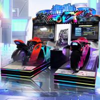 China Dreamland Super Dynamic X5 Double Players Motorcycle Arcade Racing Game 42 Inch Screen 400W for sale