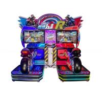 China Dreamland Double Motorcycle Racing Arcade Machine with 42 Inch HD Screen and 266×230×270 CM Dimensions for sale