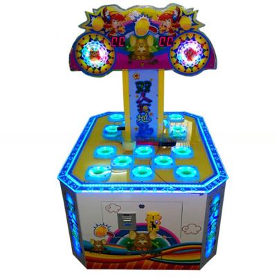 China Double Player Whack-A-Mole Coin-Operated Arcade Game 115×93×145cm 80W CE Certified Amusement Machine for sale