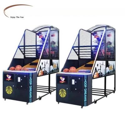 China Commercial Full-Size Basketball Arcade Machine 260x110x260cm with CE Certificate and LED Lighting for sale