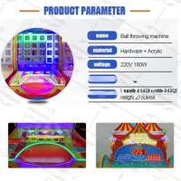 China Ball Monster Ticket Redemption Game Machine 220V 60W Arcade Coin Pusher for sale