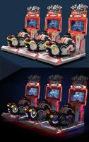 China 26 Inch LCD Screen Motorcycle Arcade Game Machine - 80kg Racing Simulator with 400W Power for Amusement Parks for sale