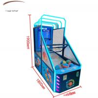 China Coin Operated Basketball Game Machine 180×81×190cm with LED Lighting and CE Certification for sale