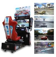 China Single Person Coin Operated Car Racing Game Machine 32inch HD LCD Screen for sale