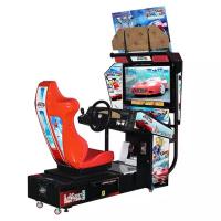 China Single Person Coin Operated Car Racing Game Machine 32inch HD LCD Screen for sale