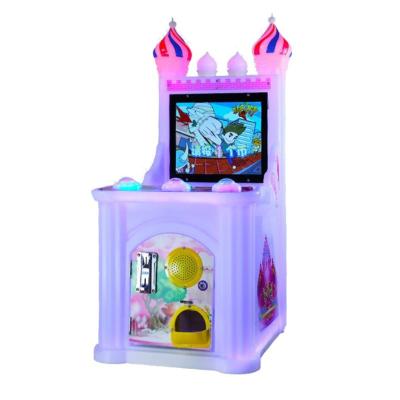 China Coin Operated Pat Button Video Game Machine for Children - 58×63×117cm Dimensions, 100W Power Consumption for sale