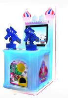 China Coin Operated Pat Button Video Game Machine for Children - 58×63×117cm Dimensions, 100W Power Consumption for sale