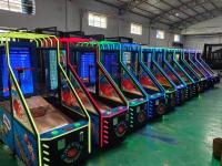 China 55 Inch Coin Operated Basketball Arcade Machine with LED Screen Two Modes 250cm Height for sale